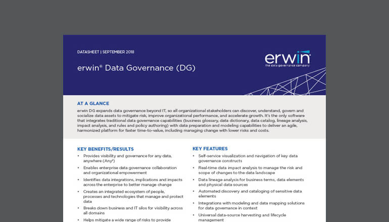 erwin Data Governance | Insight