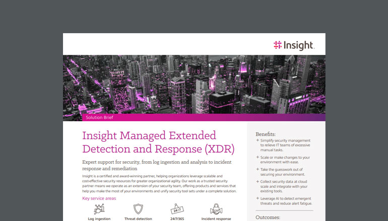 Insight Managed Extended Detection and Response (XDR) | Insight