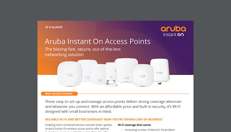 Configuring Aruba Instant Access Point – FQTX