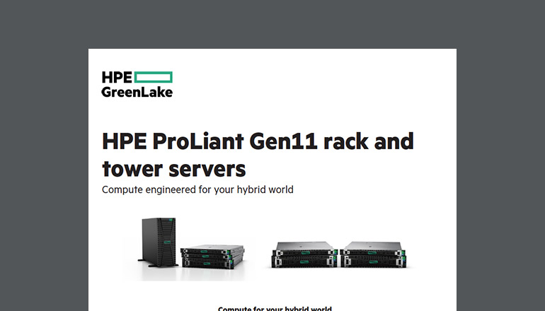 HPE ProLiant Gen11 Rack and Tower Servers | Insight