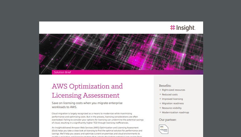 AWS Optimization and Licensing Assessment | Insight