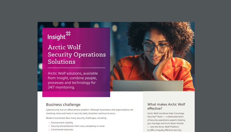 Arctic Wolf Security Operations Solutions | Insight