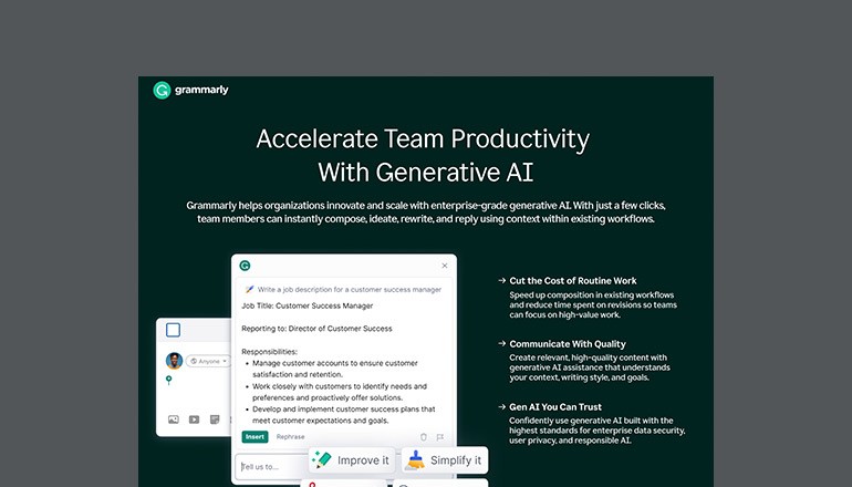 Accelerate Team Productivity With Generative AI | Insight