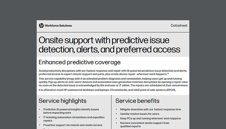 Onsite Support With Predictive Issue Detection | Insight