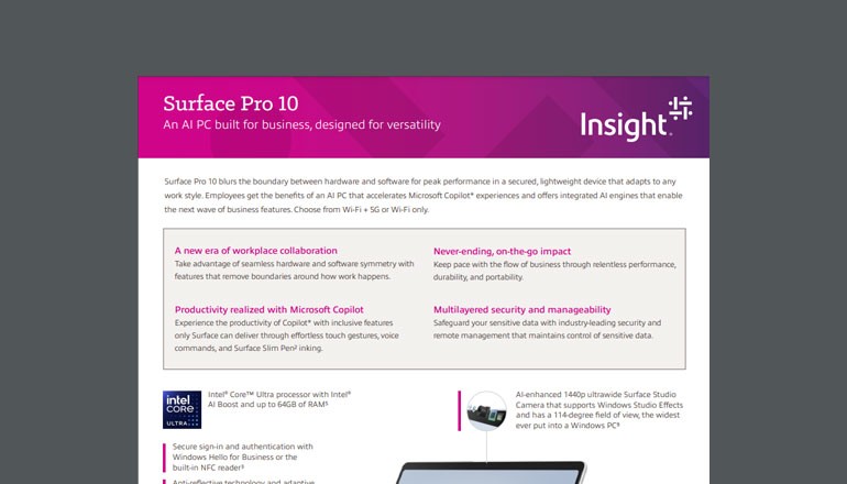 Surface Pro 10: Specs | Insight