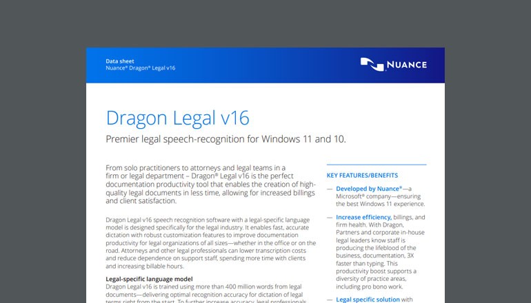 Dragon Legal v16 | Insight