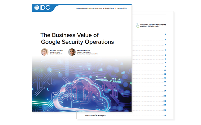 Business Value of Google Security Operations | Insight