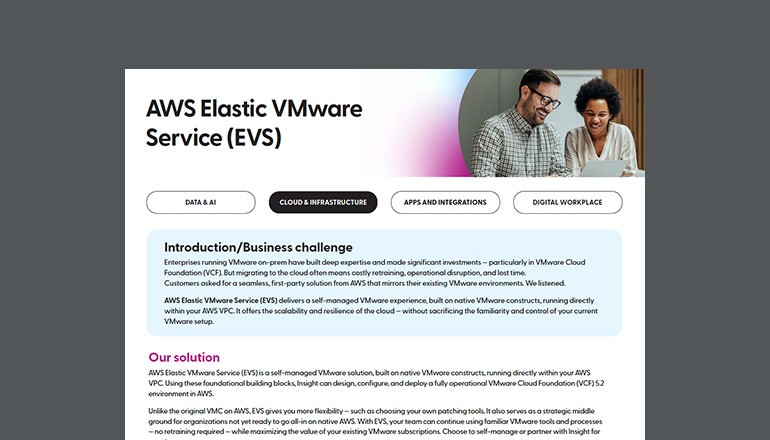 AWS Elastic VMware Service (EVS) | Insight