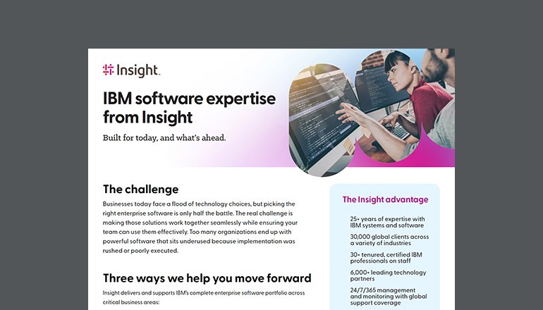 IBM Software Expertise from Insight | Insight