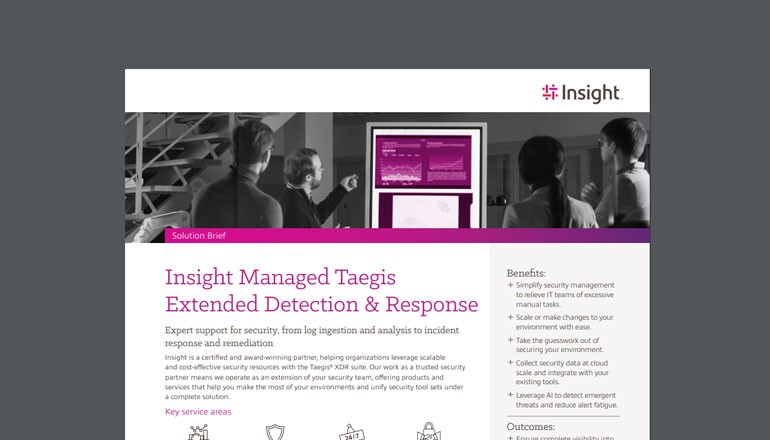 Insight Managed Taegis Extended Detection & Response | Insight